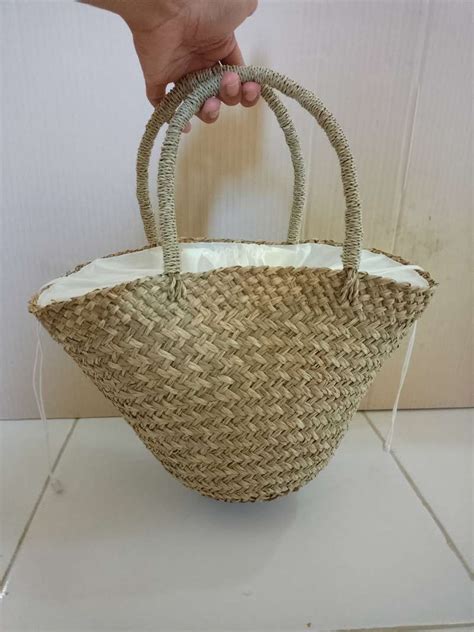 Jual Tas Mendong Bakul Natural Tas Anyaman Tas Pantai Di Seller Mahira