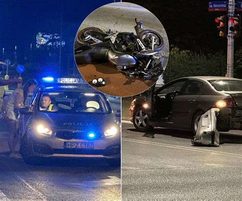 Koszmarny Wypadek Na Targ Wku W Warszawie Motocyklista Roztrzaska Si