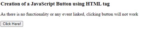 javascript button syntax and examples of java script button