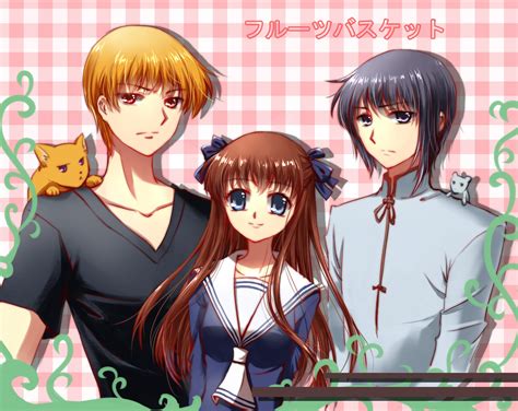 Honda Tohru Souma Kyou And Souma Yuki Fruits Basket Drawn By