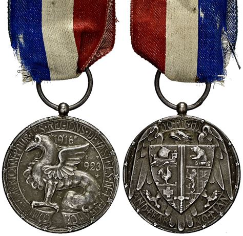 Medaille des Amerikanischen Komitees für zerstörten Regionen