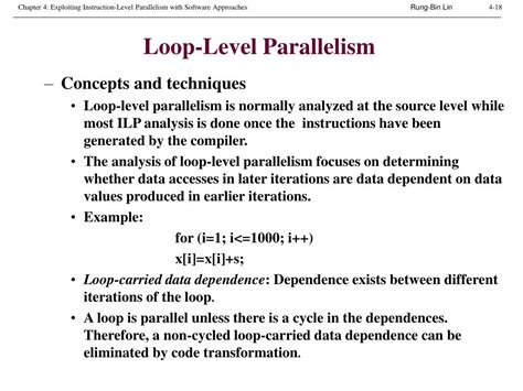ppt chapter 4 exploiting instruction level parallelism with software approaches powerpoint