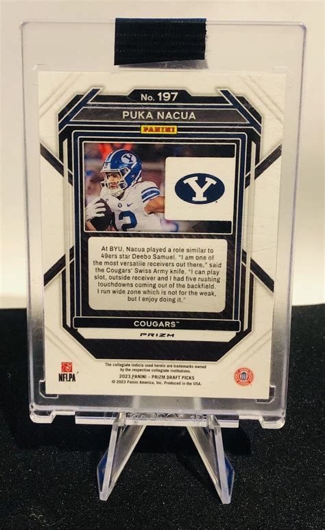 Panini Prizm Draft Picks Puka Nacua Red Cracked Ice Etsy