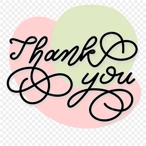 Thank You Letter Clipart Hd Png Thank You Gratitude Lettering Green