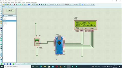 lm35 arduino library working in proteus with hex file running youtube