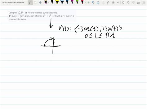 ⏩solved let 𝐅 x y y x x 2 y 2 and let cr be the circle of… numerade