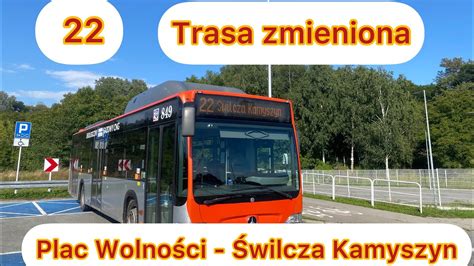 MPK Rzeszów linia 22 Plac Wolności Świlcza Kamyszyn trasa zmieniona