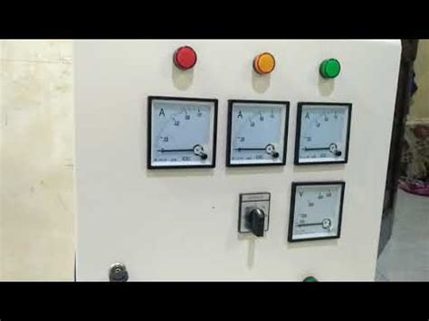 Cara Pasang Amphere Dan Voltmeter Panel Listrik 3 Phase YouTube