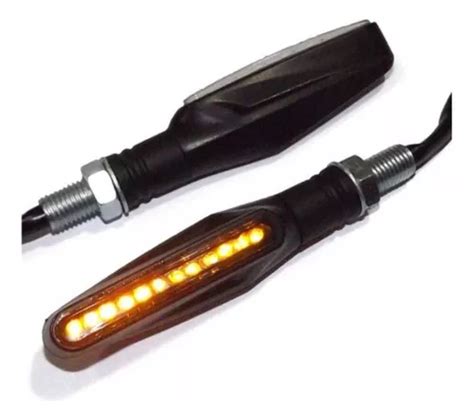 Kit 04 Piscas Slim Moto Seta Led Sequencial Universal Parcelamento