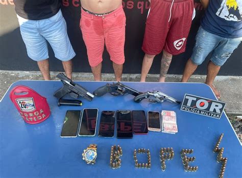 Quadrilha suspeita de roubar mais de R 300 mil e 60 armas em Manaus é