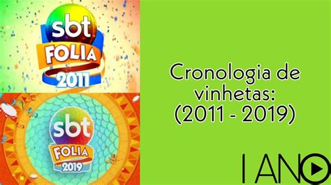 Cronologia De Vinhetas SBT Folia 2011 2019 YouTube