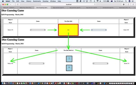 dice guessing game primer tutorial robert james metcalfe blog