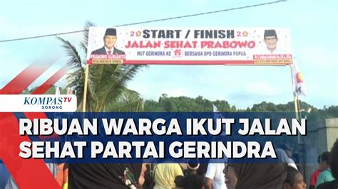 Kunker Ke Jayapura Sandiaga Uno Jalan Sehat Dengan Ribuan Warga YouTube