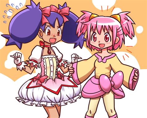 Kaname Madoka Kaname Madoka Iris And Yuuki Aoi Pokemon And 4 More Drawn By Dadadanoda