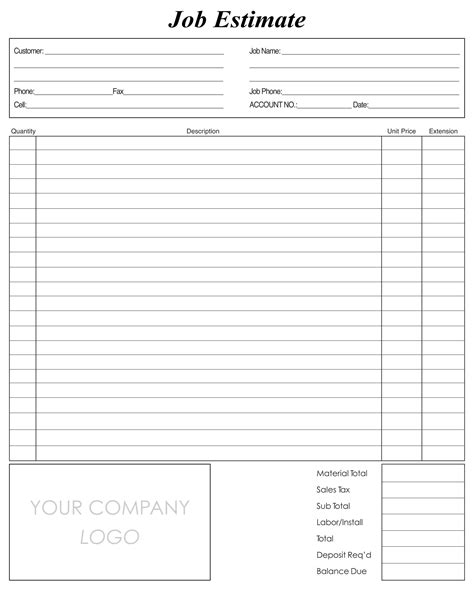 Free Printable Roofing Estimate Template Fillable Form 2023