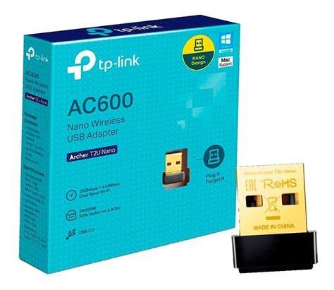 Adaptador Wifi Usb Mini Tp Link Archer T2u Ac600 Dual Band Compufanstore