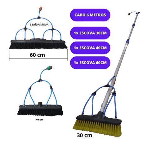 Vassoura Limpeza Placa Solar Cabo 6 Metros 30cm 40cm E 60cm Frete grátis