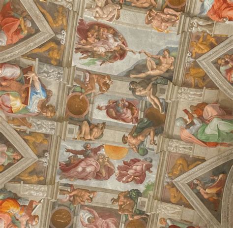 capilla sixtina creación de Adán Painting Art Rome