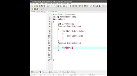 mastering 2d array initialisation in c complete guide c youtube