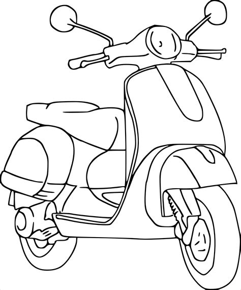 15 Décent Coloriage Scooter Pics COLORIAGE