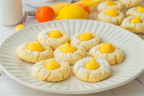 Biscuits craquelés au citron et lemon curd Aux délices du palais