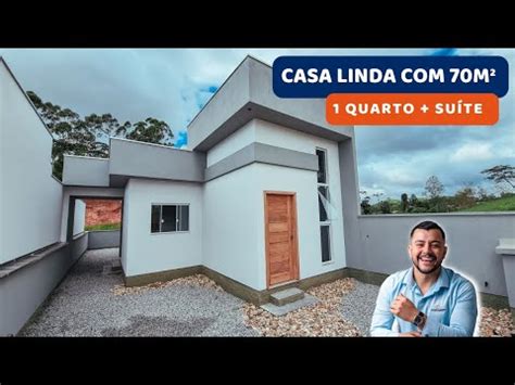 Linda Casa Térrea moderna 70m² suíte pé direito alto e ótimo