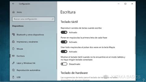 Windows 10 cómo activar el teclado táctil y en pantalla