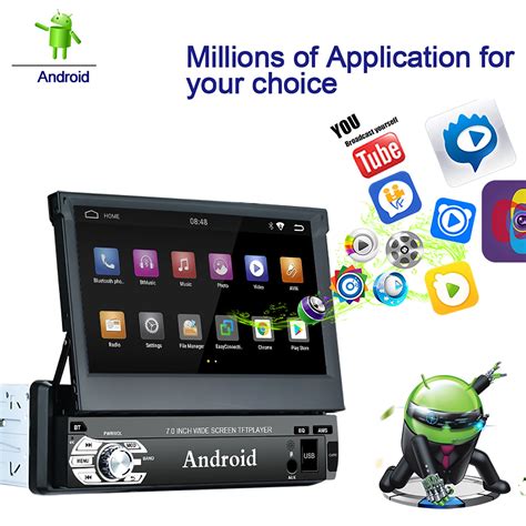 Bbzl 1 Din 7 Inch Car Multimedia Dvd Player With Flip Out Screen