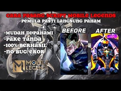 Cara Pasang Script Skin Mobile Legends Youtube