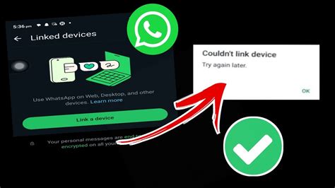Cómo solucionar el problema de que WhatsApp no pudo vincular el