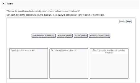 Solved Part C What Are The Possible Results Of A Chegg