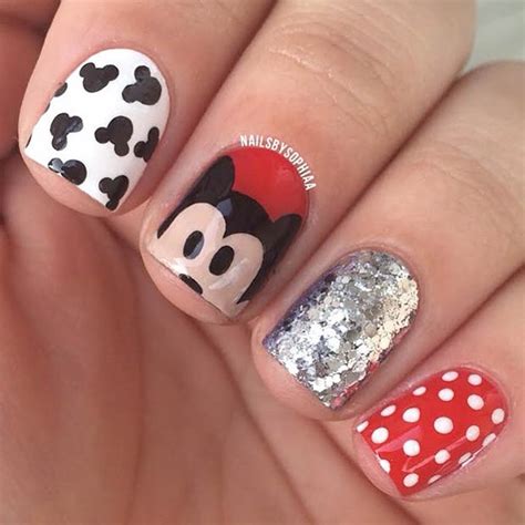 21 Super Cute Disney Nail Art Designs StayGlam