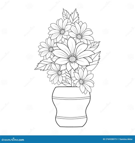 Dibujo De Flores De Margarita Realista a Lápiz Dibujo Sencillo De La