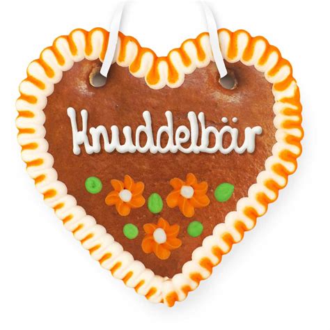 Lebkuchenherz 12cm Knuddelbär günstig bestellen