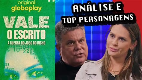 VALE O ESCRITO A GUERRA DO JOGO DO BICHO ANÁLISE E TOP PERSONAGENS