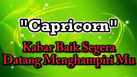 Ramalan Zodiak Capricorn Hari IniKabar Baik Segera Datang Menghampiri
