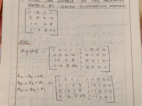 finding inverse of a matrix using gauss elimination method technology articles blog