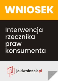 Pismo do rzecznika praw konsumenta wzór PDF 2024 jakiwniosek pl