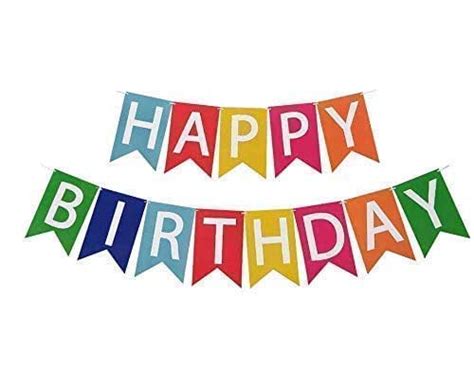 Letrero Happy Birthday Banderín Multicolor Banner Feliz Cumpleaños