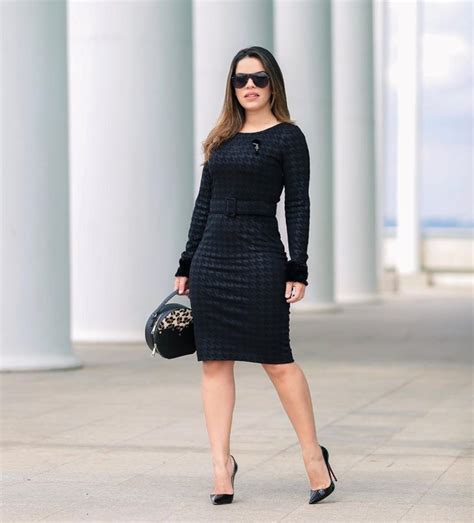 Rafaela Gomes Barbosa Vestido Tubinho Preto 60 Ideias De Como Usar