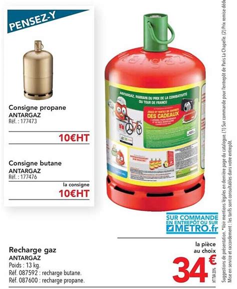 Offre Bouteille De Gaz Propane La Charge La Consigne De 13 Kg Chez