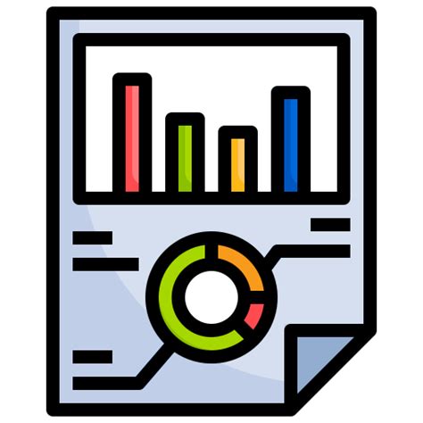 Data Analysis Surang Lineal Color Icon