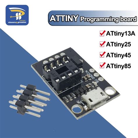 composants électroniques 1pc development programmer board pour attiny85 attiny13a attiny25 hq