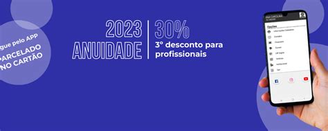 Último desconto da Anuidade 2023 30 até 12 06 CREF3 SC Conselho