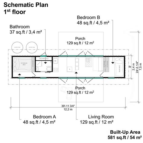Ft Shipping Container House Floor Plans With Bedrooms