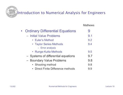 pdf introduction to numerical analysis for engineers · introduction to numerical analysis for