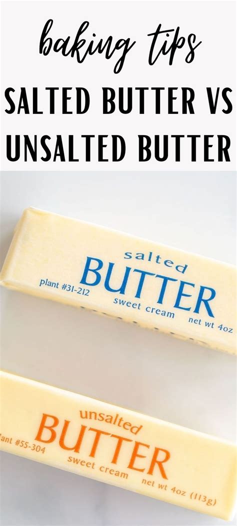 Salted Vs Unsalted Butter Tips De Cocina Comida Reposteria