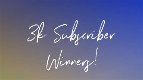 K Subscriber Winners Youtube