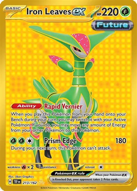 Iron Leaves Ex Temporal Forces Pokemon Card Pikawiz