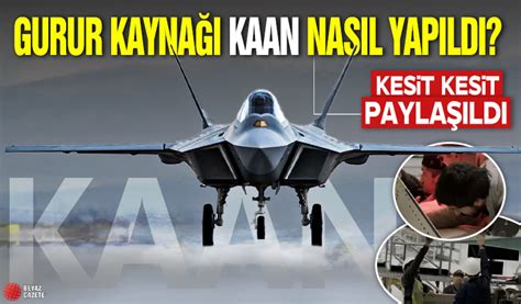 Milli Muharip Uçağı KAAN ın yapım aşamasından kesitler paylaşıldı
